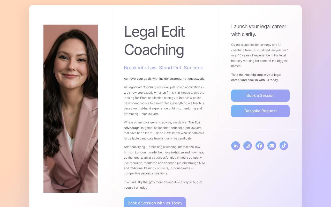 Legal Edit Coaching